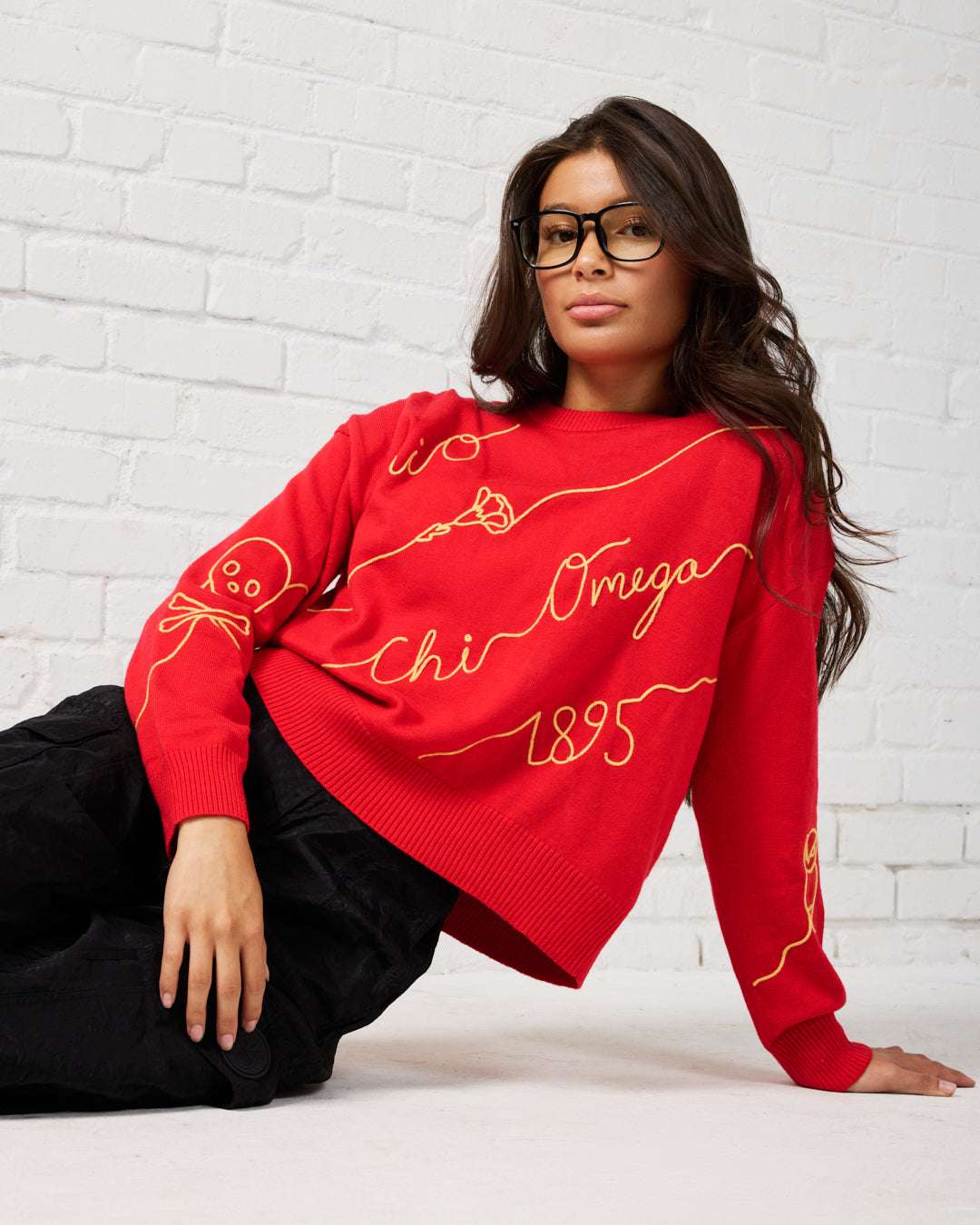 Chi Omega Love Letter Sweater | KADYLUXE